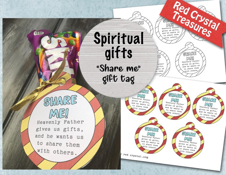 Share Me, Gift Tag, God Gives Us Spiritual Gifts, and He Wants Us to ...