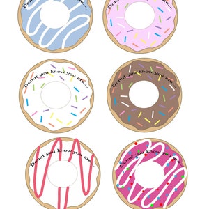 Donut You Know You Are Wonderful Donut Package, Gift Tags, Donut You ...