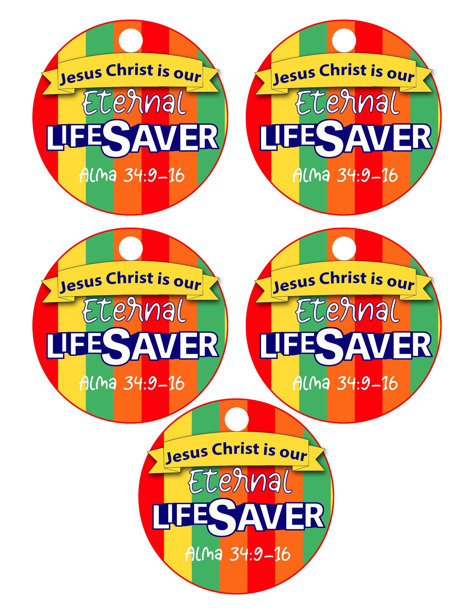 Jesus Christ is Our Eternal Life Saver, LDS Lifesaver Religious Gift ...