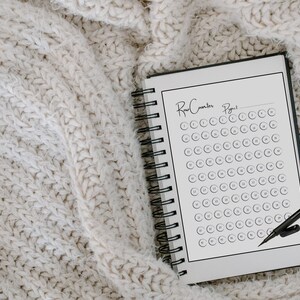 Printable Numbered Row Counter for Crochet and Knitting, Digital ...