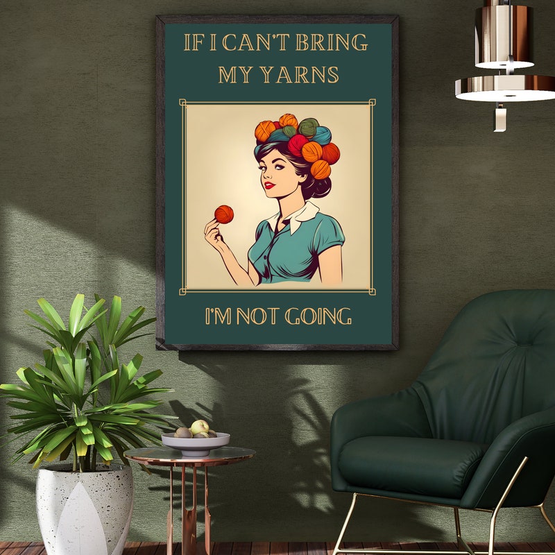 Knitting Poster - Etsy