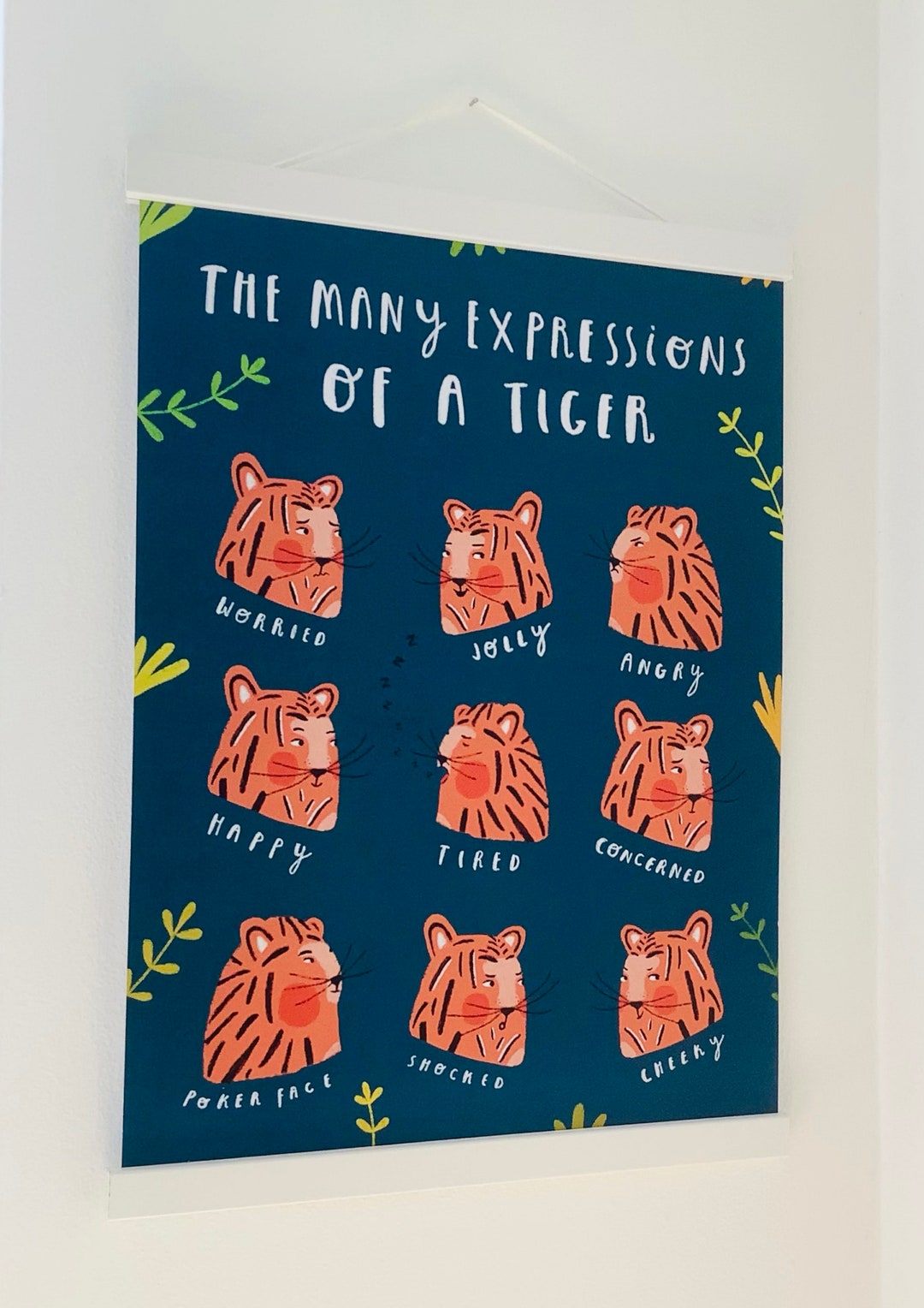 The Many Expressions of A Tiger Tiger Expressions Wall Art - Etsy UK