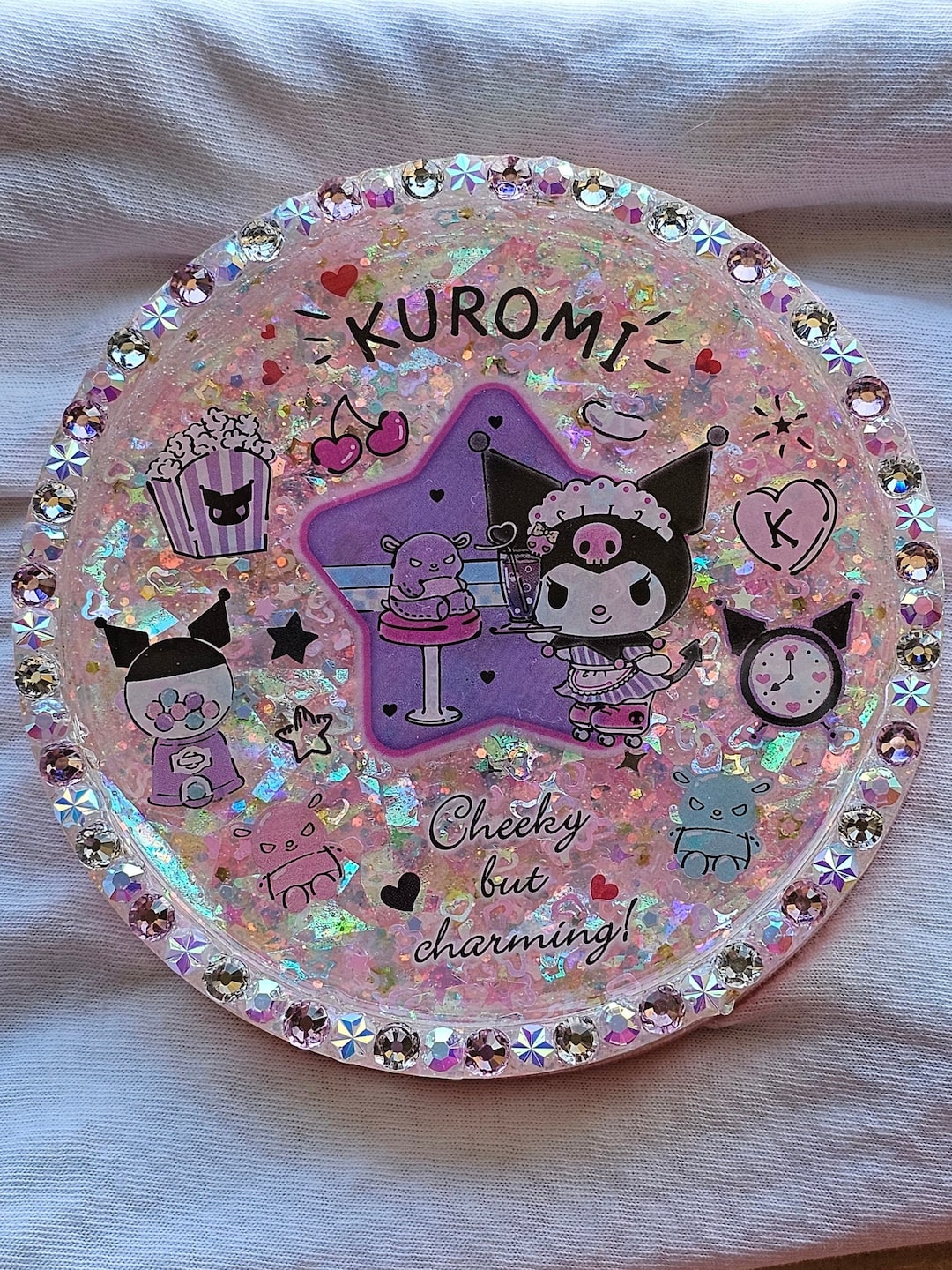 Handmade Kawaii Cute Coaster Jewelry Resin Rhinestone Trinket - Etsy