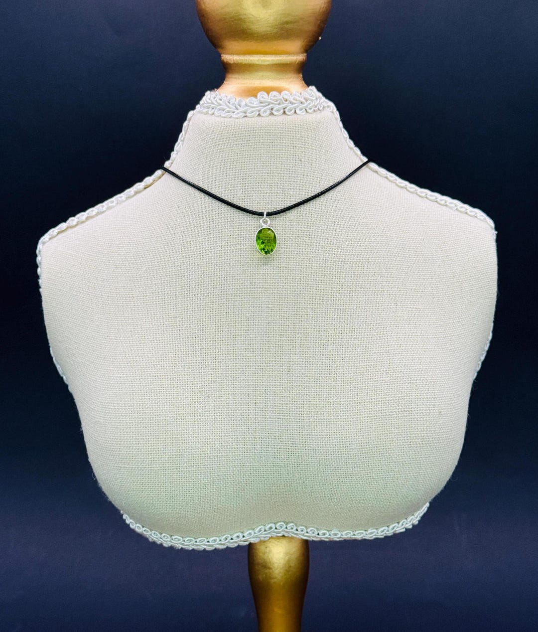 Chrysolite Necklace, Protection Amulet, Y2K Jewelry, Thinking of You ...