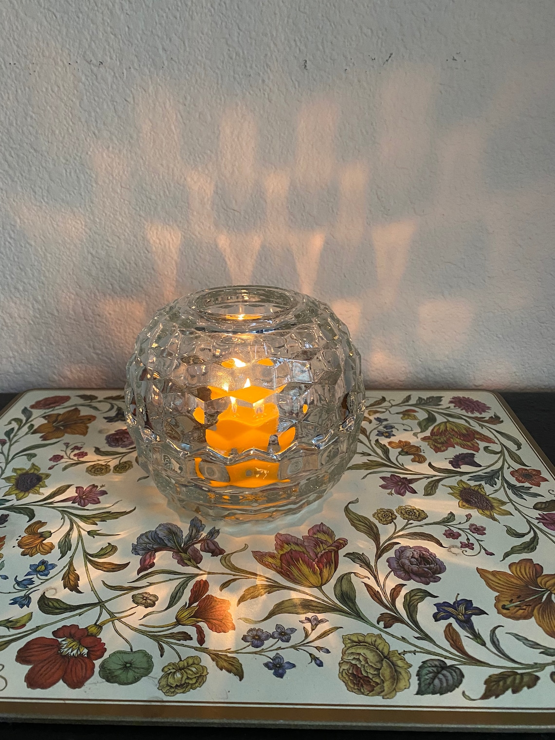 Vintage Homco Fairy Lamp Round Honeycomb - Etsy