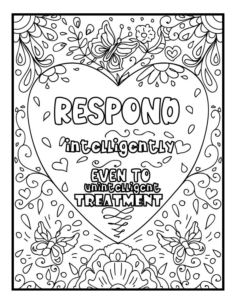 40 Motivational Coloring Pages - Etsy