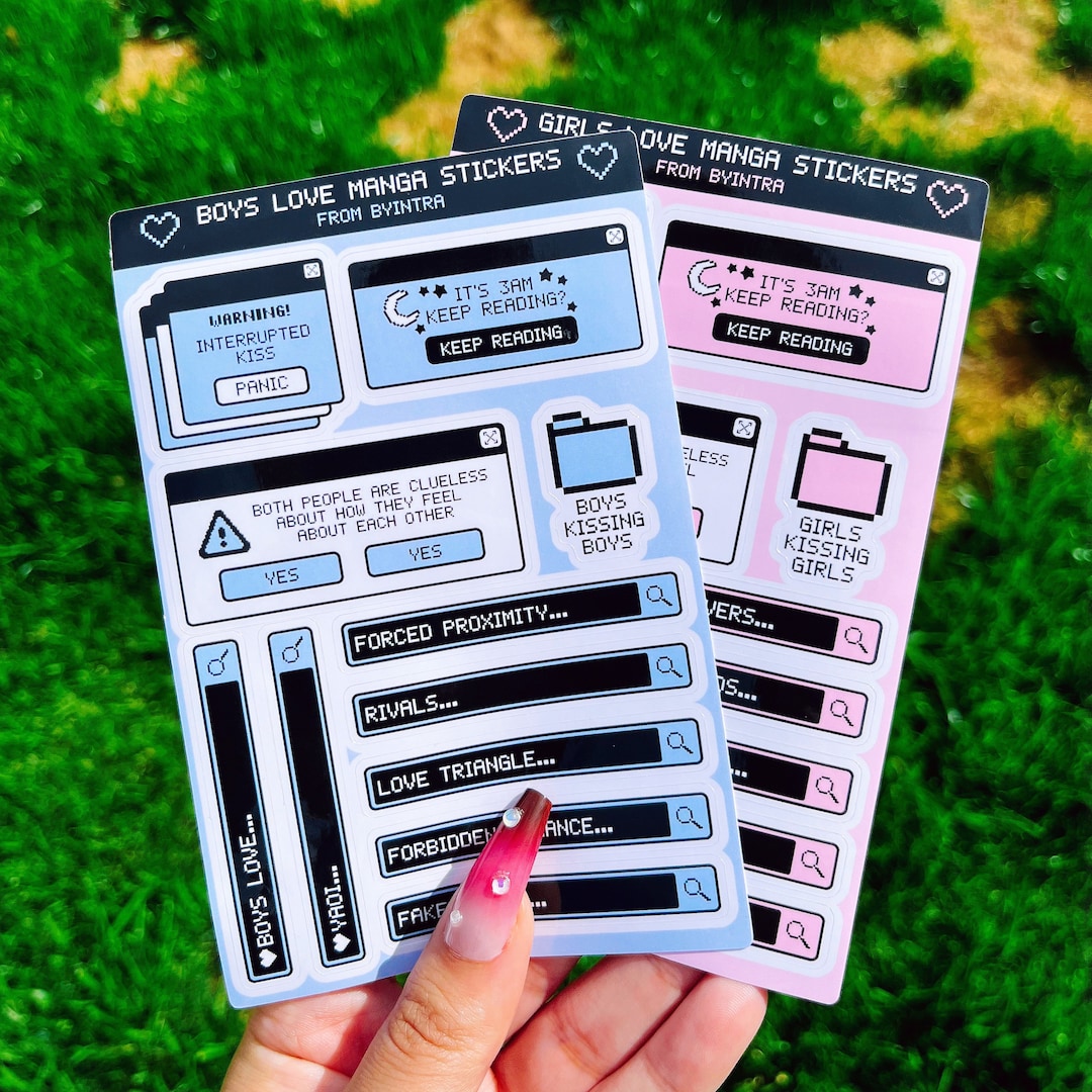 Boys Love/girls Love Vinyl Sticker Sheet: 11 Stickers - Etsy
