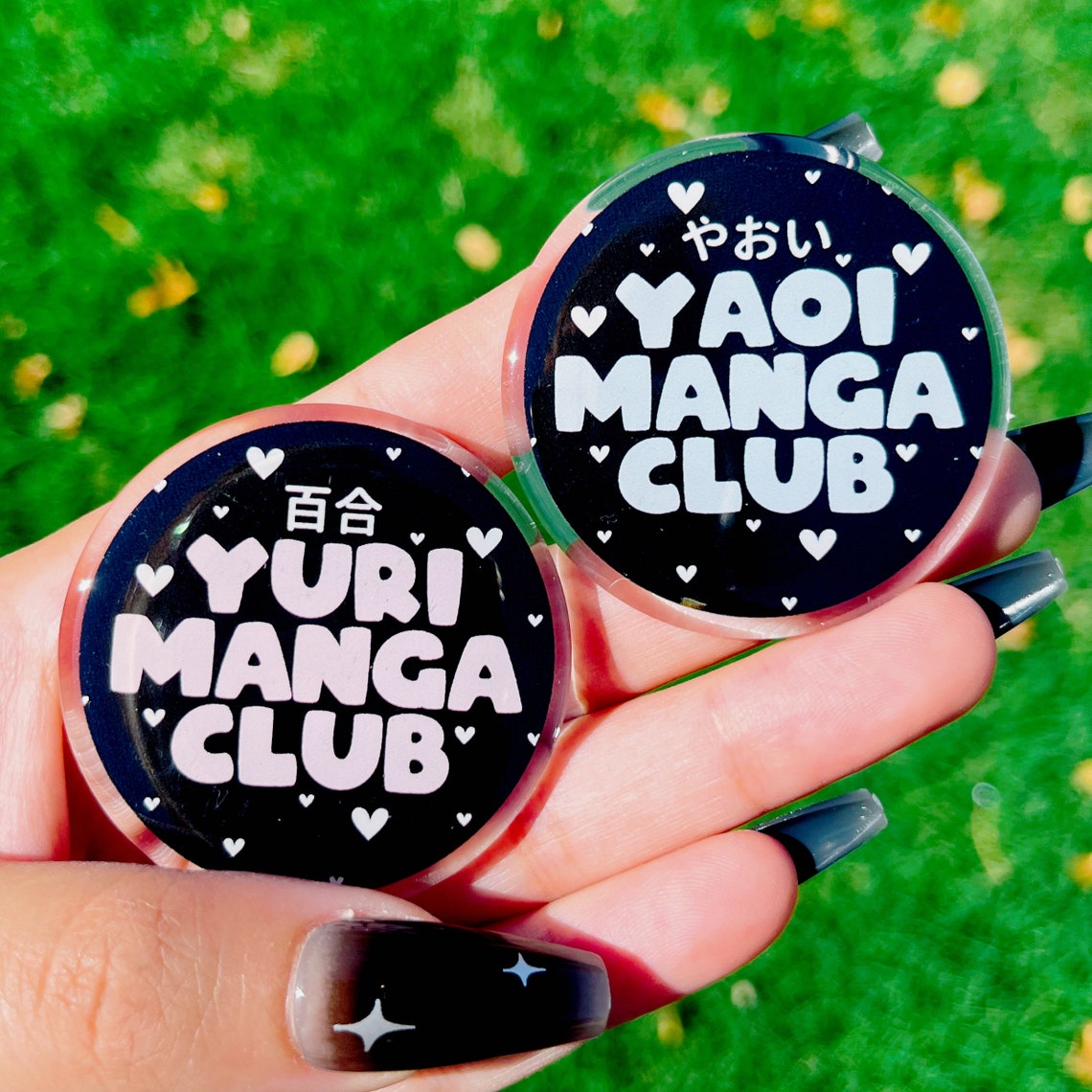 Yaoi/yuri Manga Club Acrylic Pin Anime Pin Manga Pin Girls Love GL Pin ...