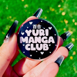 Yaoi/yuri Manga Club Acrylic Pin Anime Pin Manga Pin Girls Love GL Pin ...
