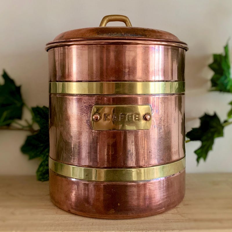 Vintage Coffee Jar - Etsy