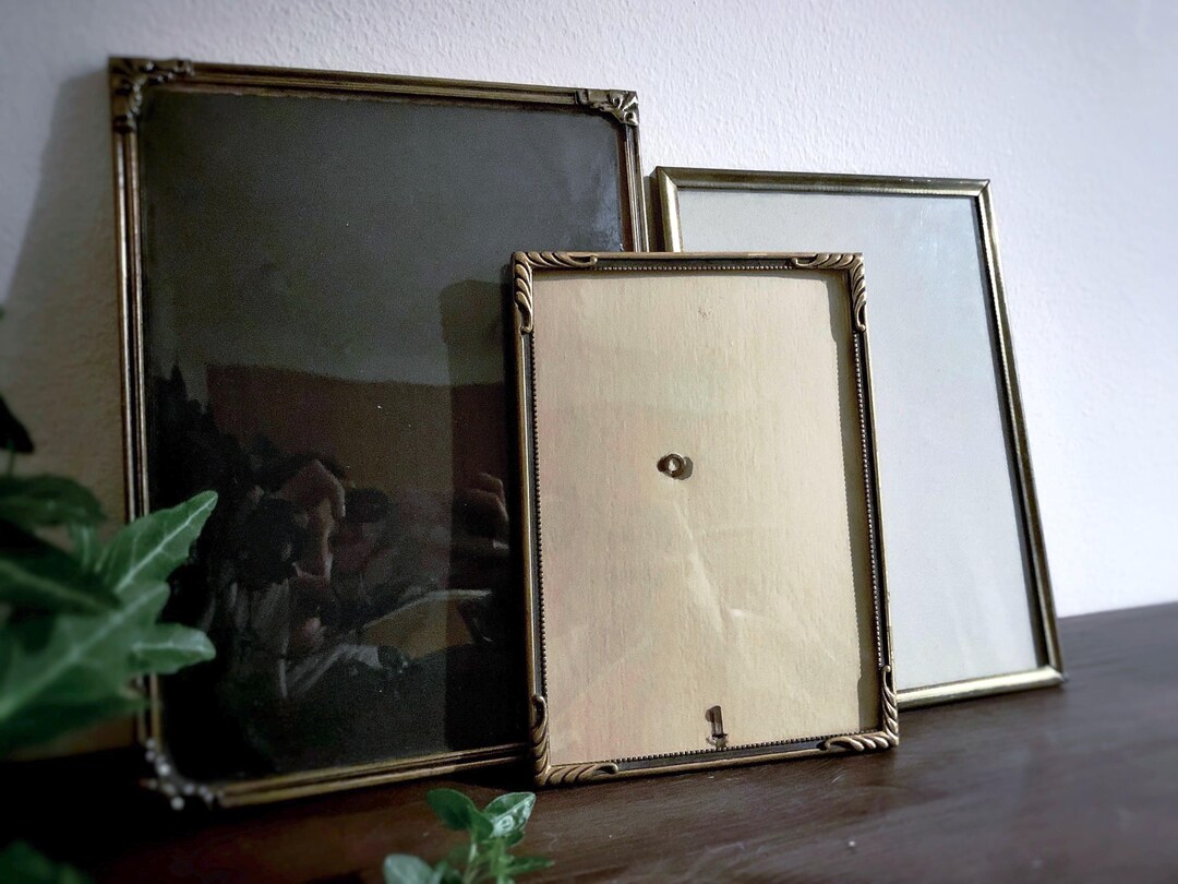Vintage Picture Frames With Domed Glass Mid-century Swedish Set of 3 - Etsy