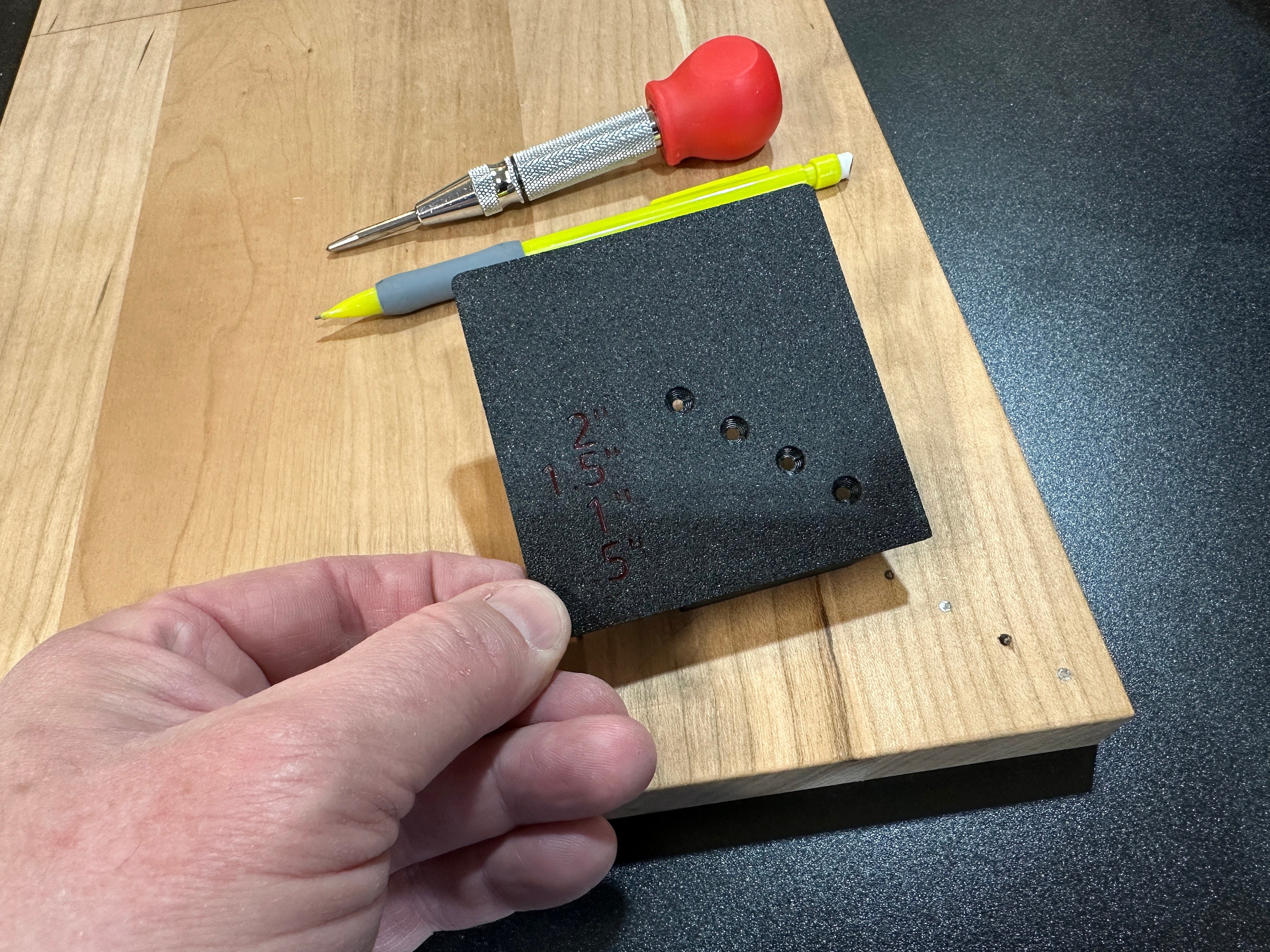 Cutting Board Foot / Feet Jig Simple Jig Allows You to Mark or Punch ...