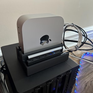 Mac Mini M4 Dock - Stand - Vertical - Peripheral Holder - All in One ...