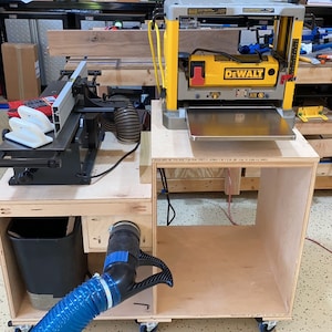 Planer Jointer Milling Cart - Two Tool Mobile Workshop Cart - One ...