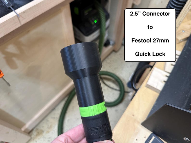 Festool 27mm Twist Lock Connector to 2.5" Tools and Dust Hose - Etsy