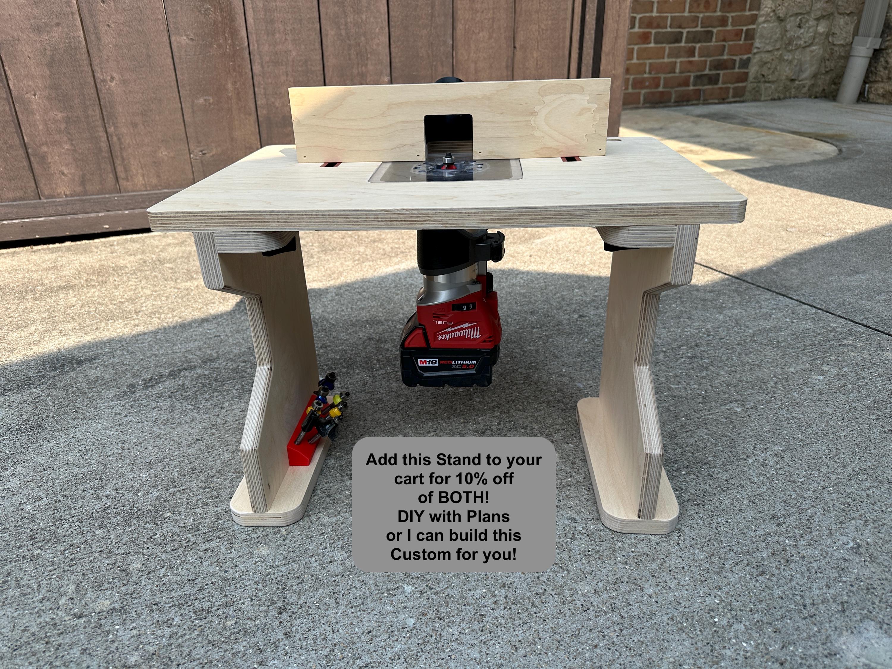 Compact Router Table and Fence System With Plate - for Ryobi Dewalt ...