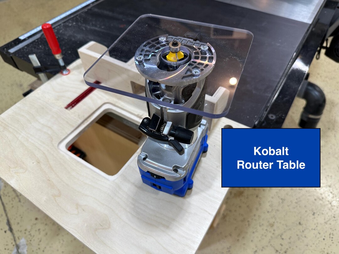 Router Table and Fence System - for Kobalt 24-volt Max Router - DIY - Etsy