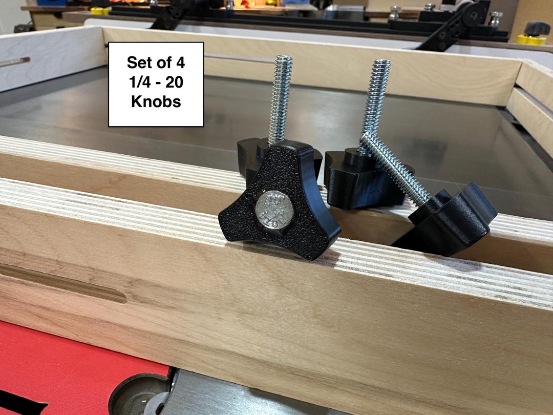 4 Knob Set 1/4-20 - Quarter Twenty Knobs - Woodworking - Jigs - Etsy