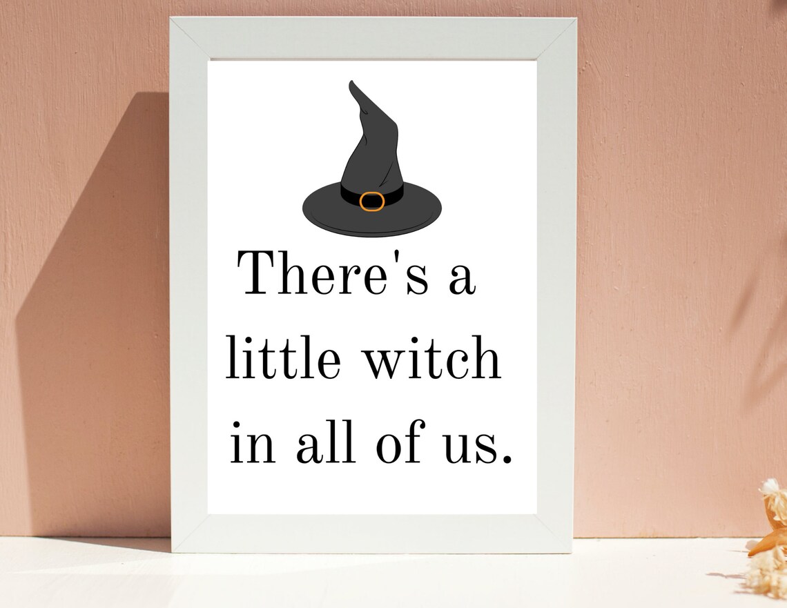 Practical Magic Sign, Halloween Home Decor, Witch Decor, Printable Wall ...