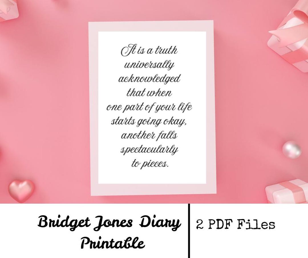 Bridget Jones Diary Quote, 2000s Movie Quote, Relatable Quote, Funny ...