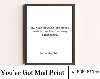 You've Got Mail Quote Print - Etsy