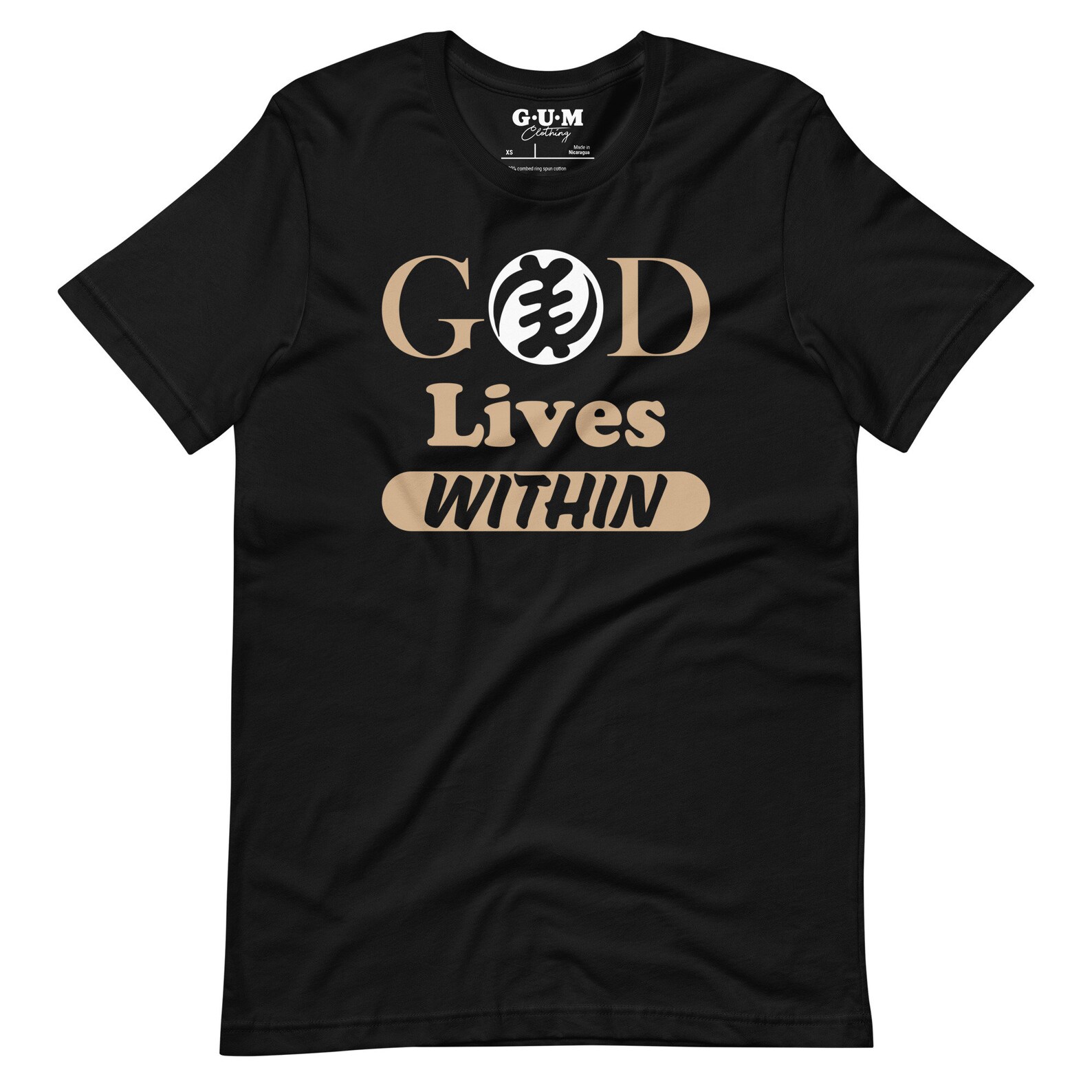God Lives Within Adinkra Symbol T-shirt Gye Nyame Black Culture History ...