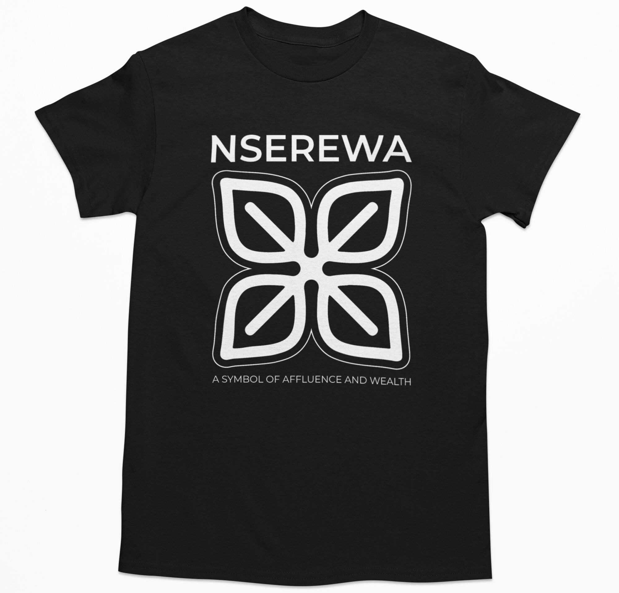 ADINKRA SYMBOL NSEREWA Sign of Affluence, Wealth, and Abundance Black ...