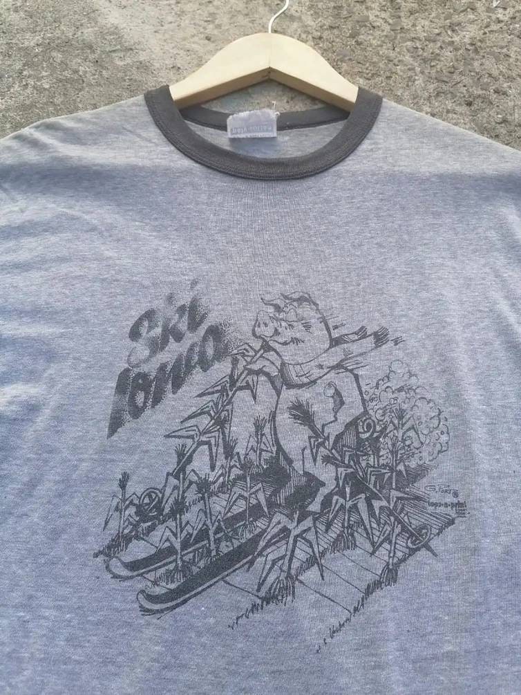 Vintage Hanes Cartoon Ringer Tee - Etsy