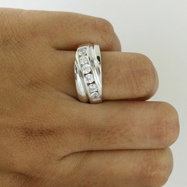 Channel Set Ring - Etsy