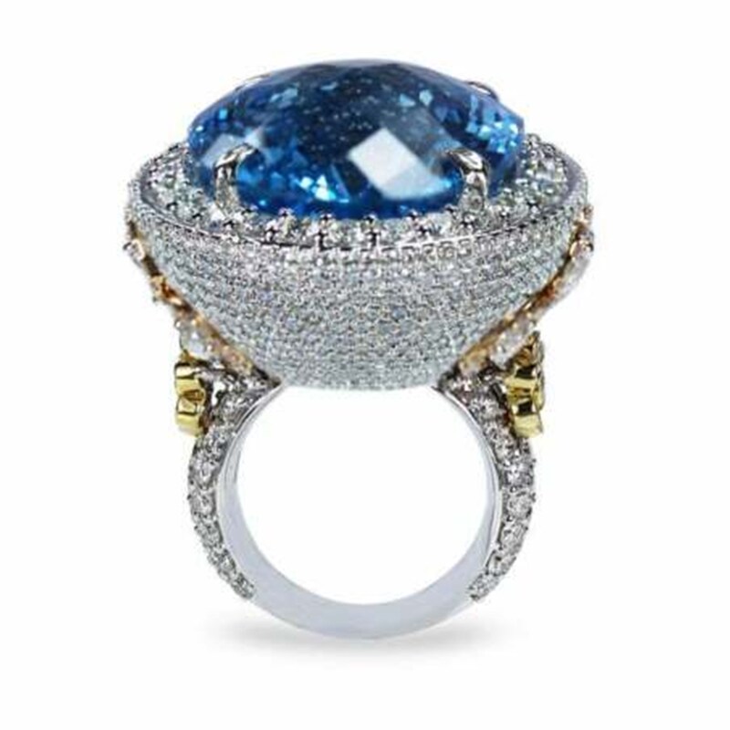 Silver Cocktail Ring - Etsy