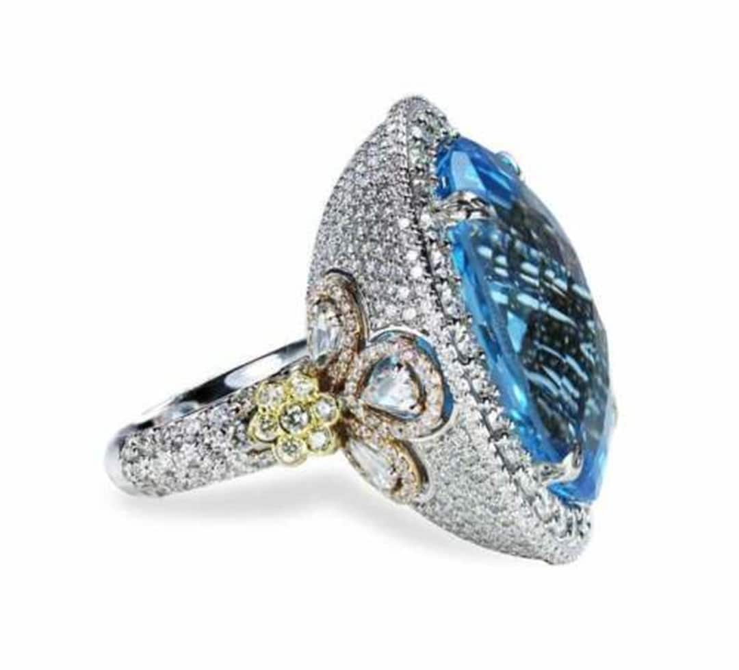 Unique Designer Shank Ring, 925 Silver, Cocktail Ring, Party Wear Ring ...