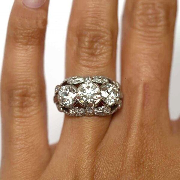 Antique Vintage Stone Ring - Etsy