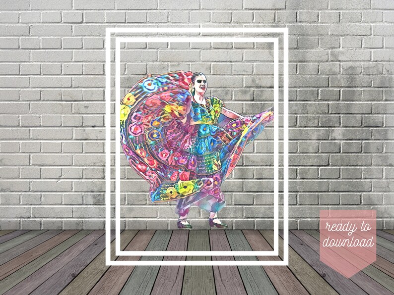 Folklorico Girl Dancer - Etsy