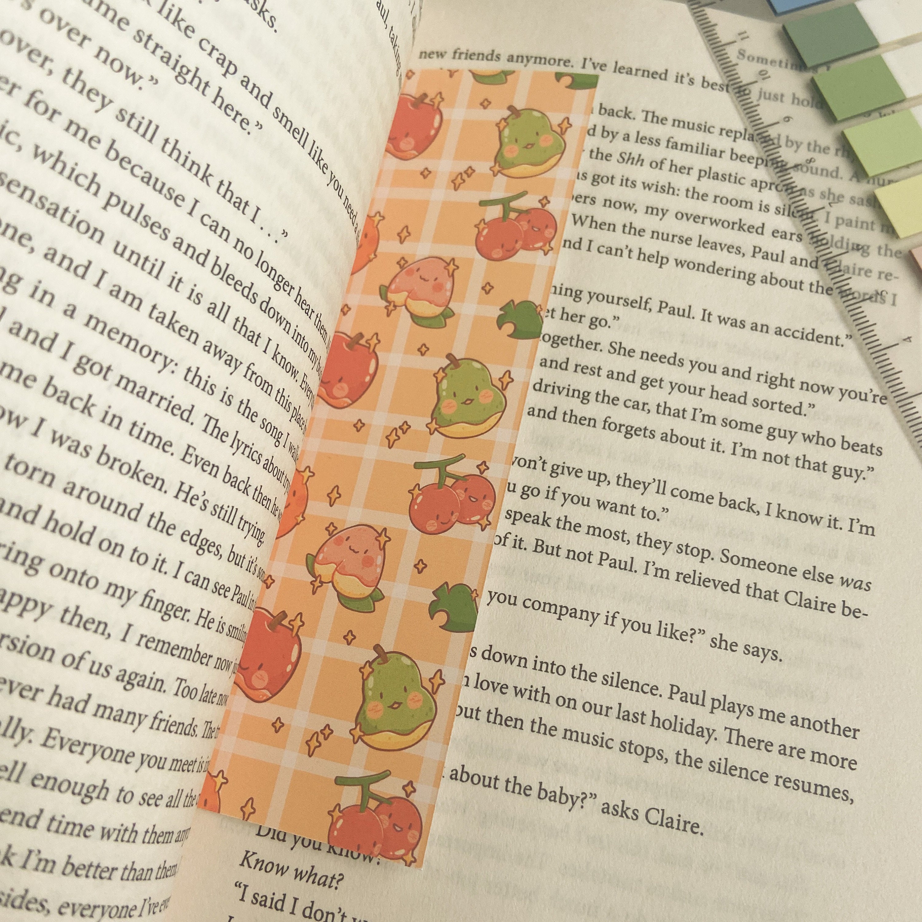 Animal Crossing Fruits Tassel Bookmark Stationery Reading - Etsy UK