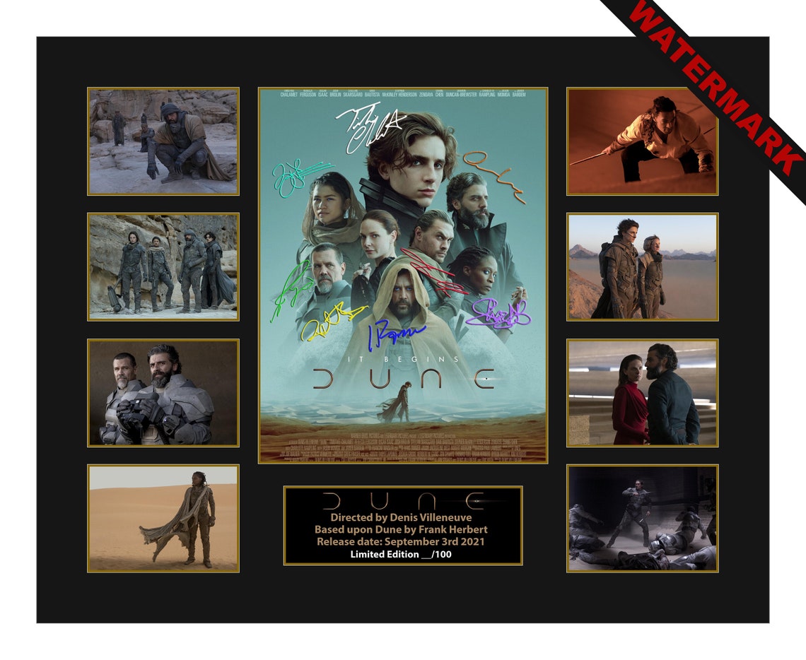 Dune 2021 Film Memorabilia Limited Edition of 100 Only Signed ...