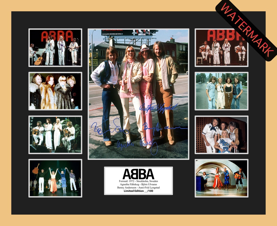 ABBA Memorabilia Limited Edition of 100 Only Signed Memorabilia - Etsy