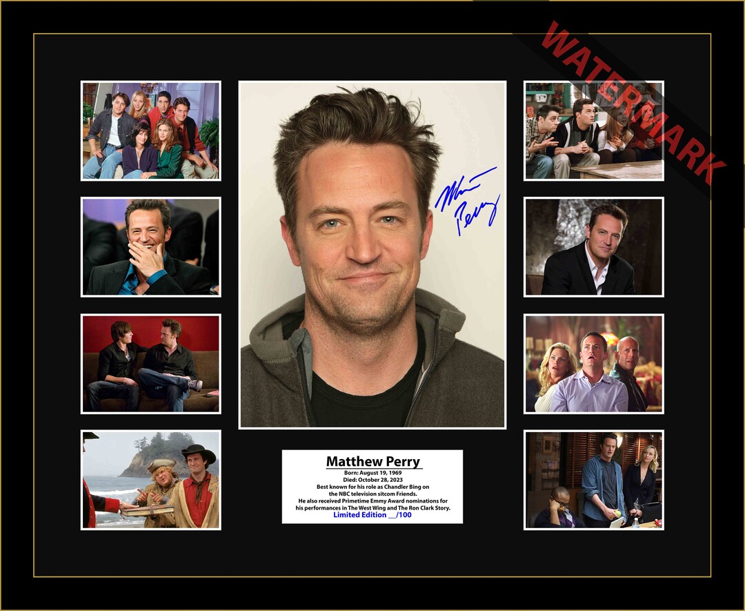 Matthew Perry Friends TV Show Sitcom Movie Memorabilia Limited Edition ...