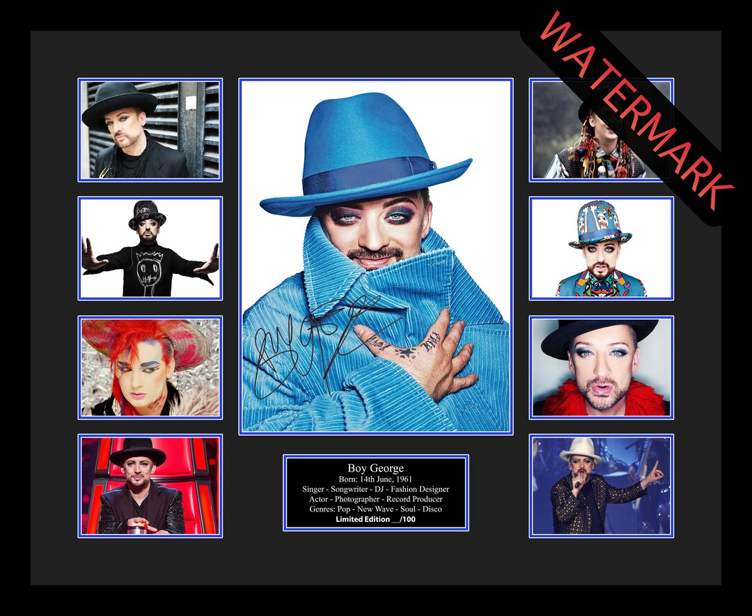 Boy George Music Memorabilia Culture Club Limited Edition - Etsy Australia