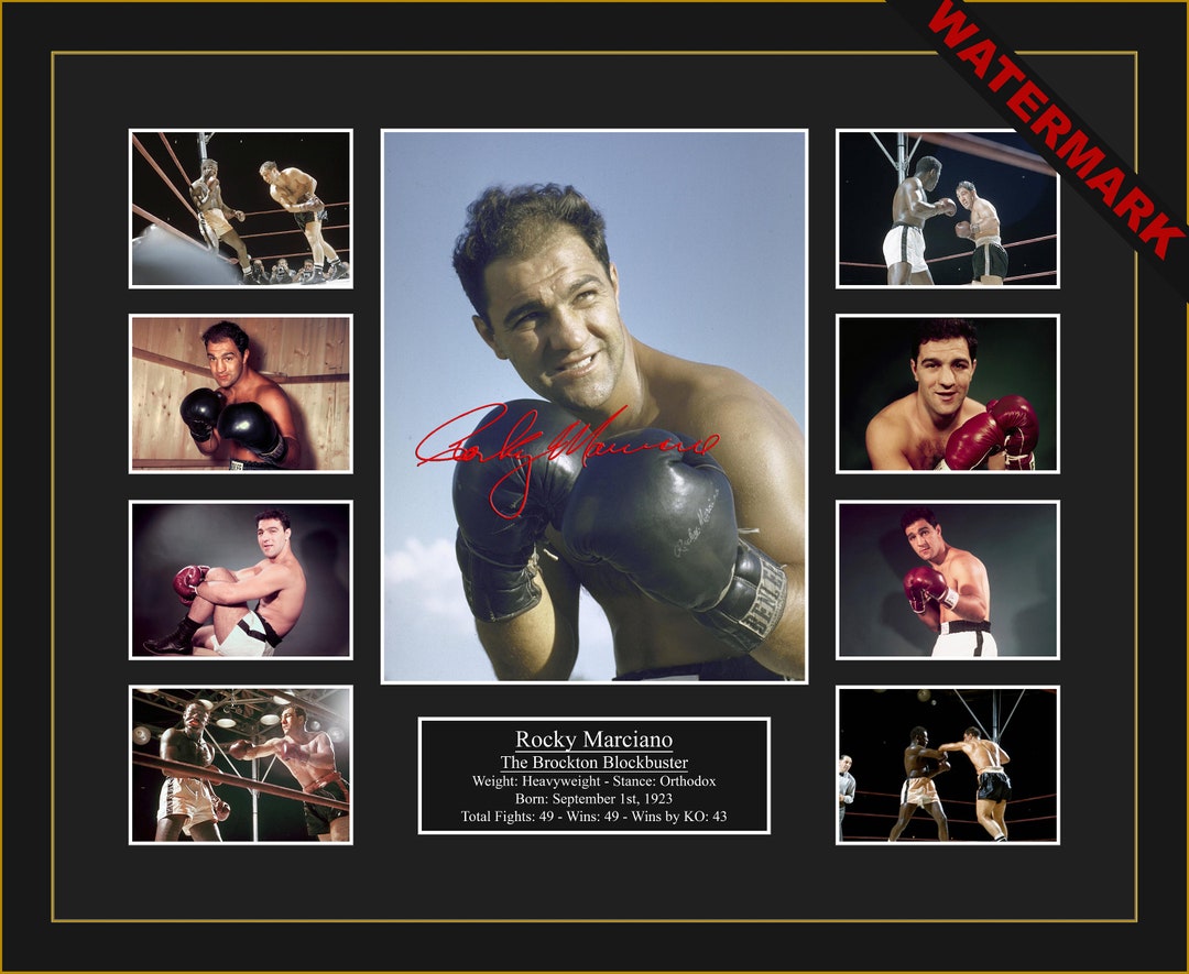 Rocky Marciano Boxing Memorabilia Limited Edition of 100 Only Signed ...