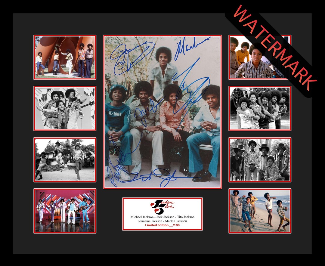 Jackson Five Music Memorabilia Limited Edition of 100 Only Signed ...