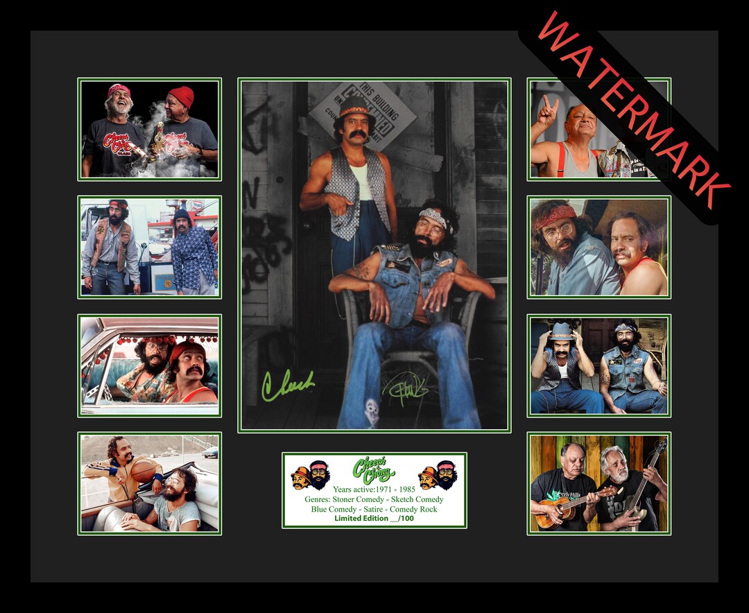 Cheech and Chong Movie Memorabilia Limited Edition of 100 Only Signed ...