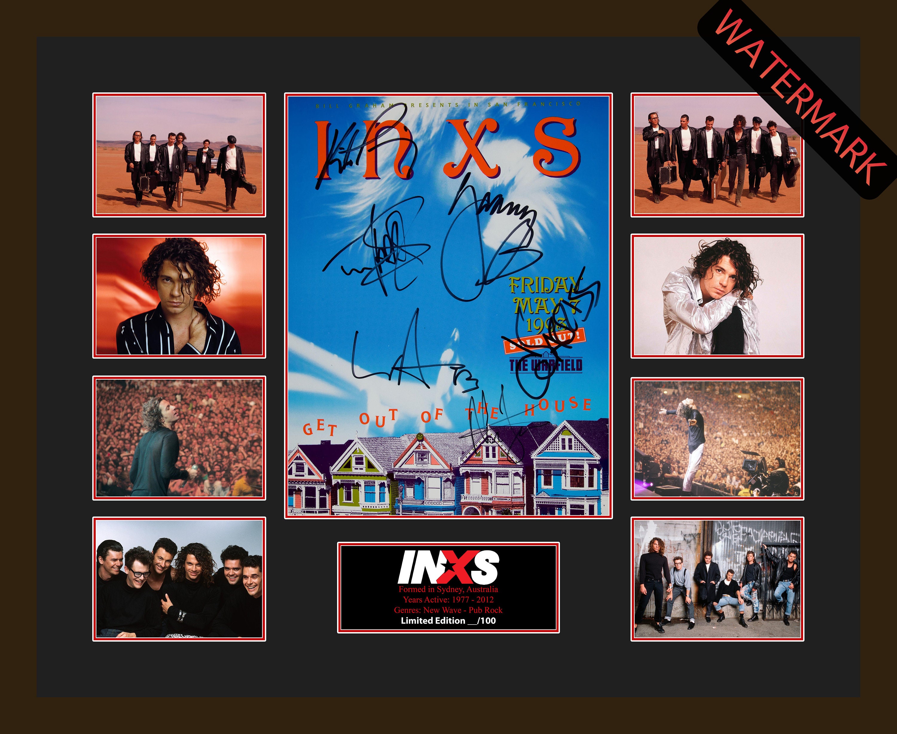 INXS Memorabilia Limited Edition of 100 Only Signed Memorabilia - Etsy ...