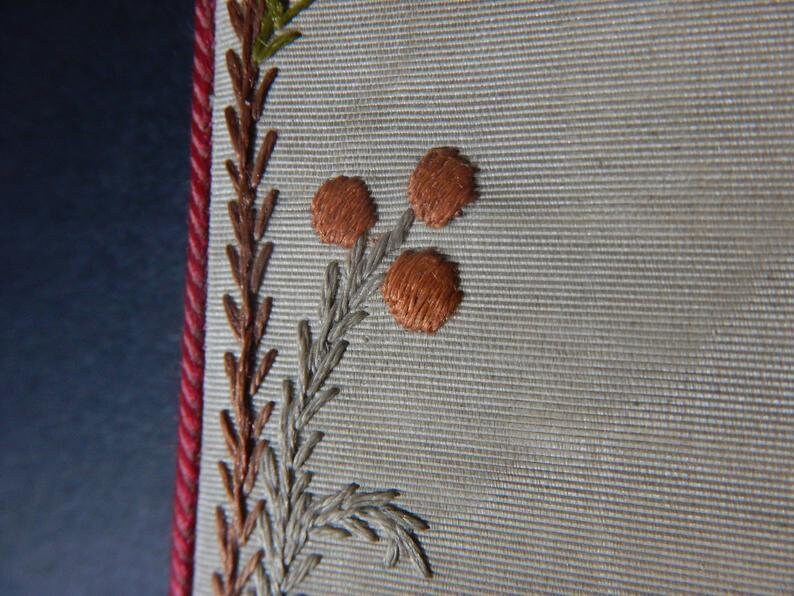 Antique Catholic Burse: Finely Hand Embroidered Silk From France ...
