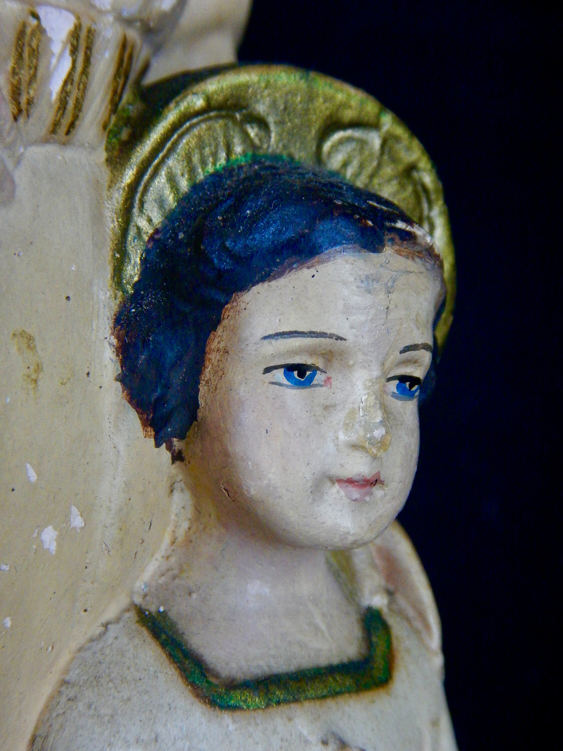 Child Jesus With Joseph Unusual Antique Statue Irish - Etsy