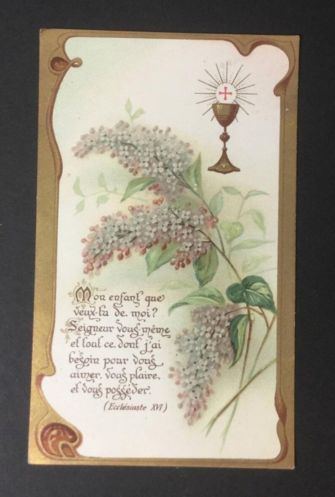 18 Gorgeous Antique French Holy Cards, Prayer Cards Some With Art ...
