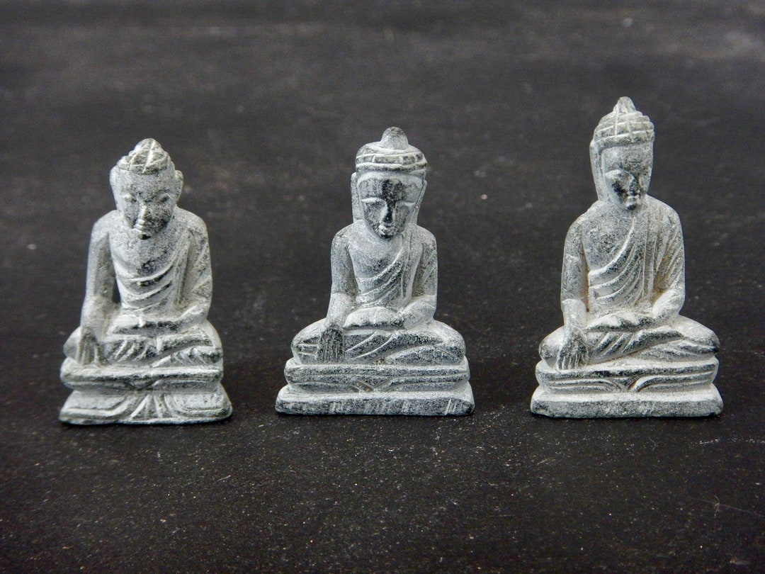 Carved Stone Buddha - Small Buddha Icons - Bhumisparsha Mudra - the ...