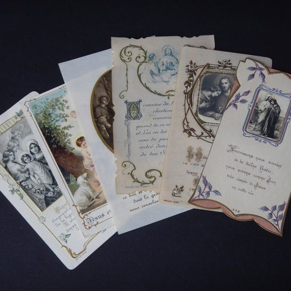 French Prayer Cards - Etsy