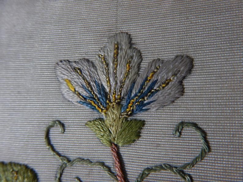 Antique Catholic Burse: Finely Hand Embroidered Silk From France ...