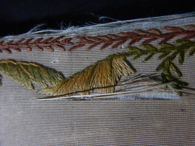 Antique Catholic Burse: Finely Hand Embroidered Silk From France ...
