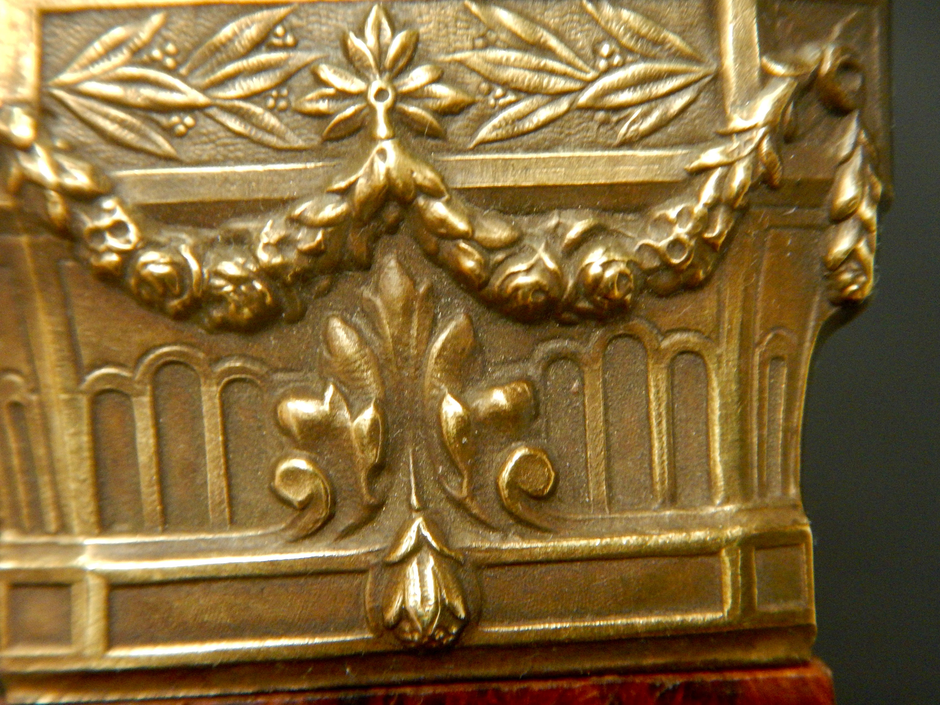 Unusual Antique Embellished French Crucifix With Decorative End Pieces ...